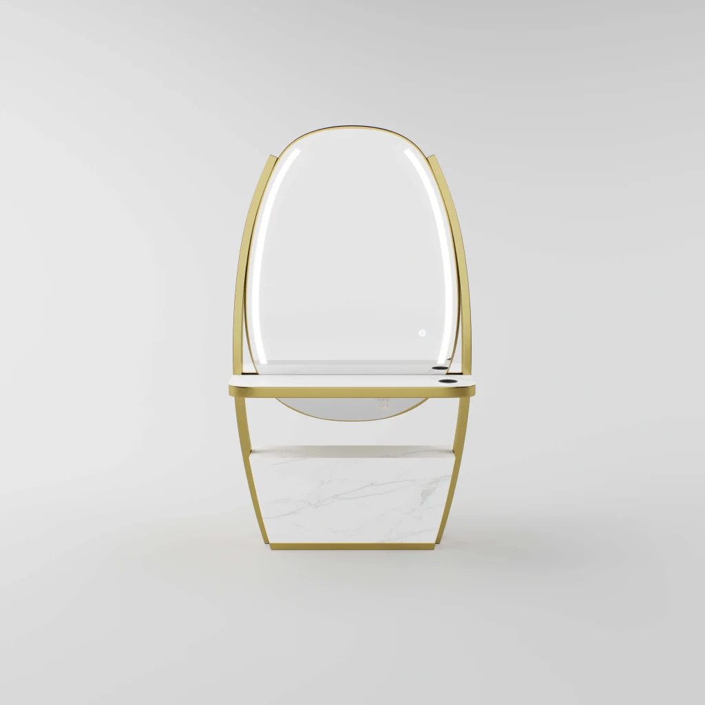 BeNoravo Double Mirror Station NK122821 – LED Salon Mirror